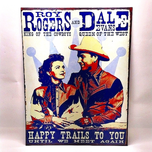 Wall Decor | Roy Rogers And Dale Evans Metal Sign | Poshmark
